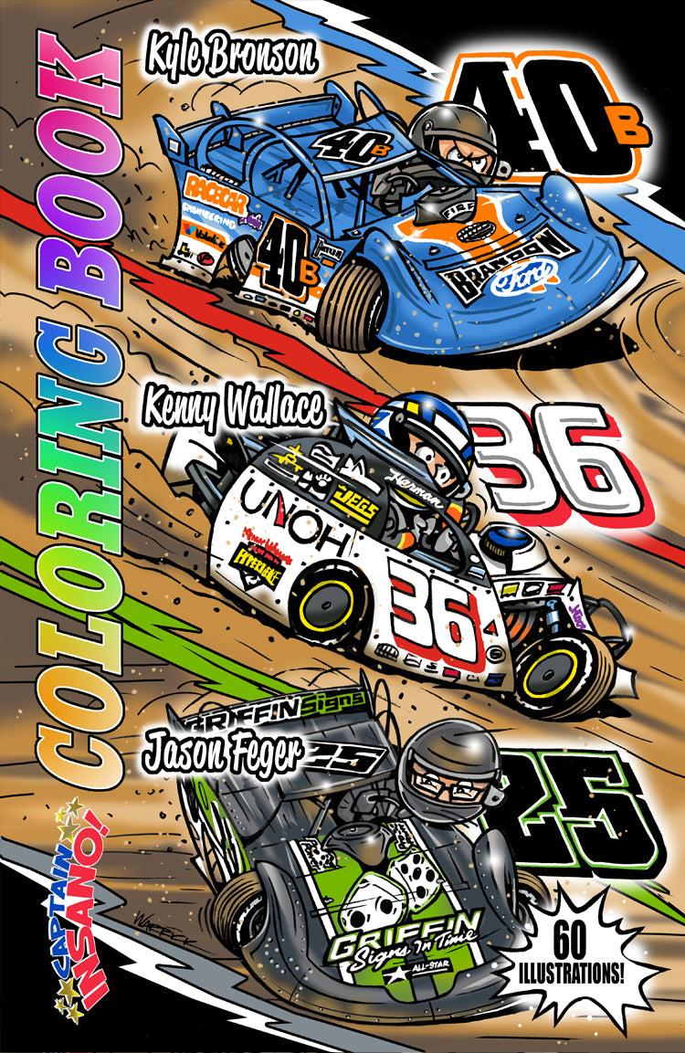 racing coloring book